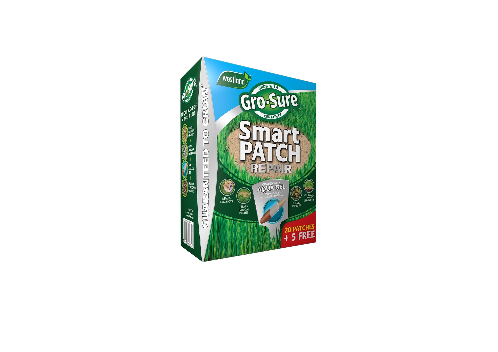 Gro-Sure Smart Patch Repair Spreader Box 20 Patches + 5 Free ...